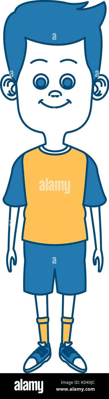 Cute and funny boy cartoon Stock Vector Image & Art - Alamy