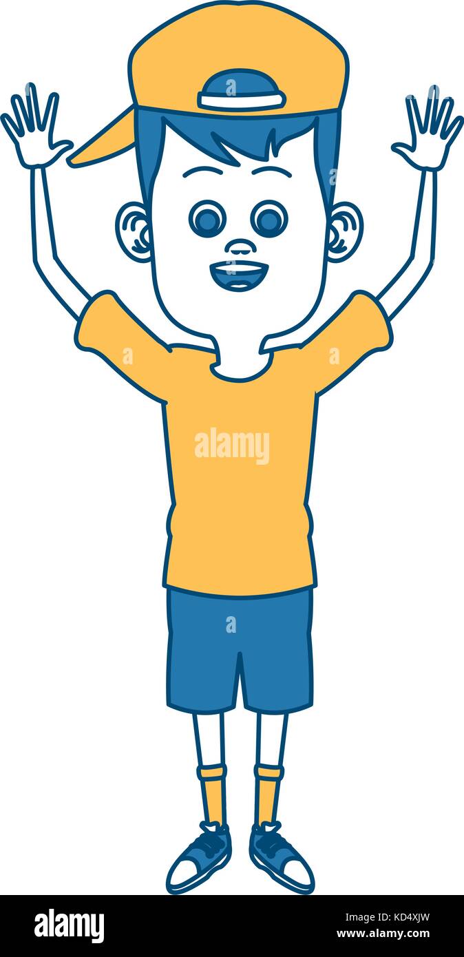 Cute and funny boy cartoon Stock Vector Image & Art - Alamy