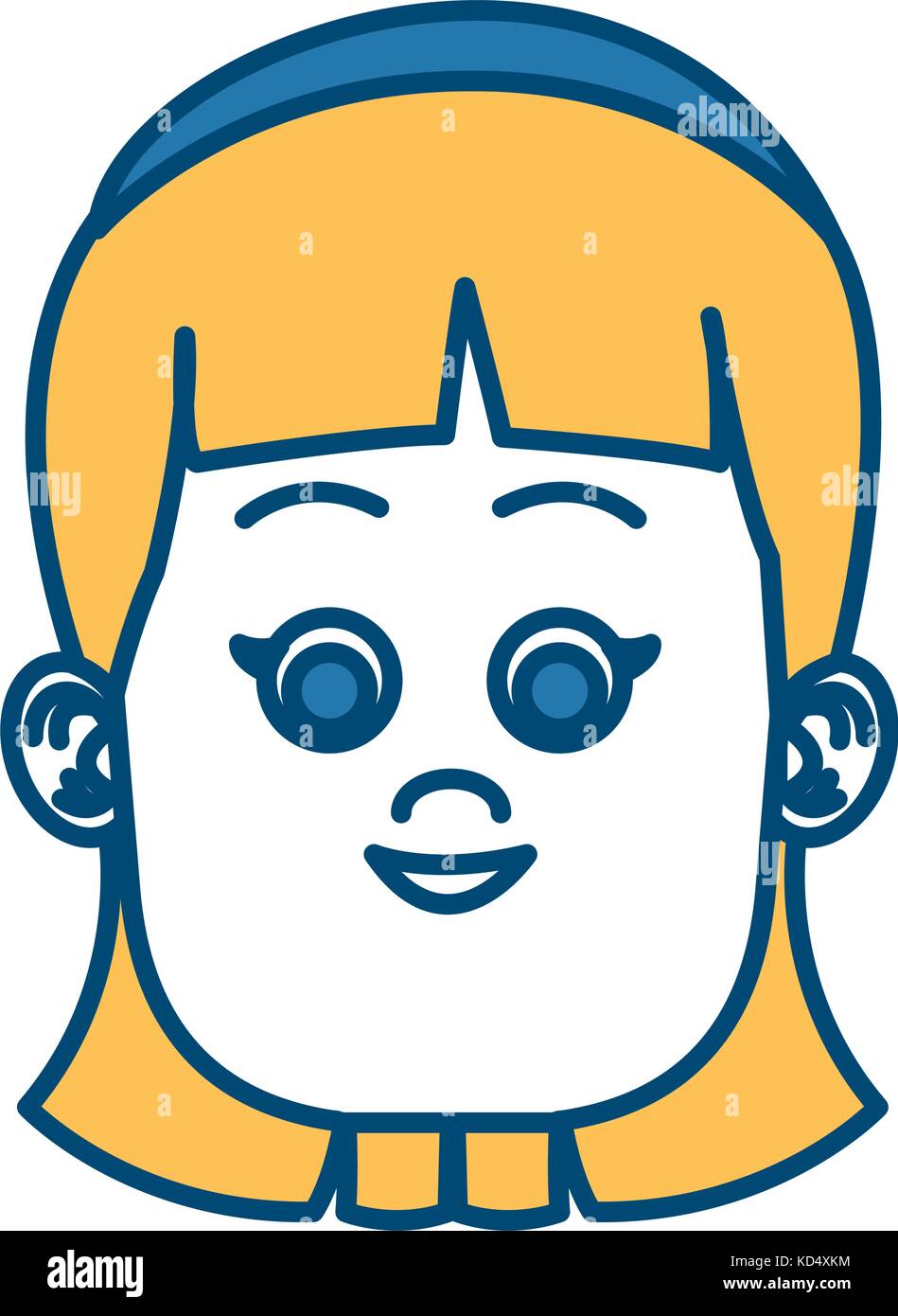 Cute Girl Face Stock Vector Image And Art Alamy