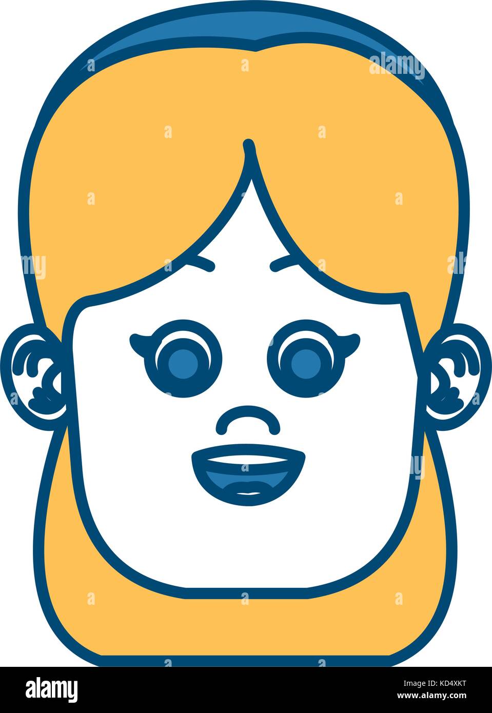 Cute Girl Face Stock Vector Image And Art Alamy