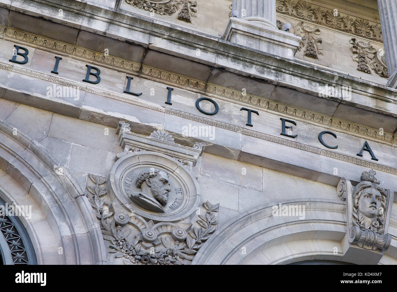 National Library of Spain in Madrid Stock Photo - Alamy