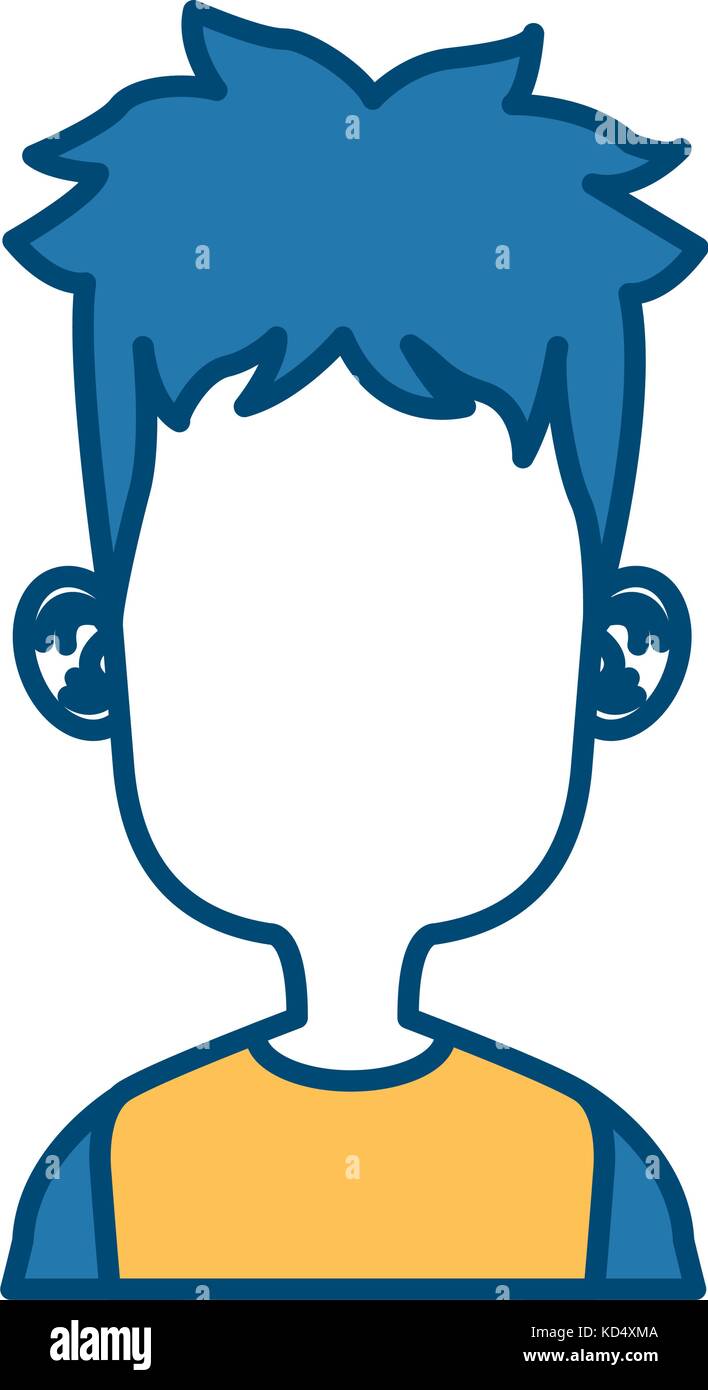 Boy faceless cartoon Stock Vector Image & Art - Alamy