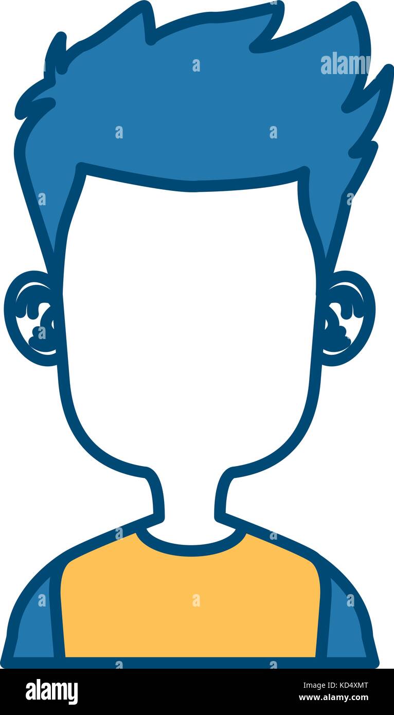 Boy faceless cartoon Stock Vector Image & Art - Alamy