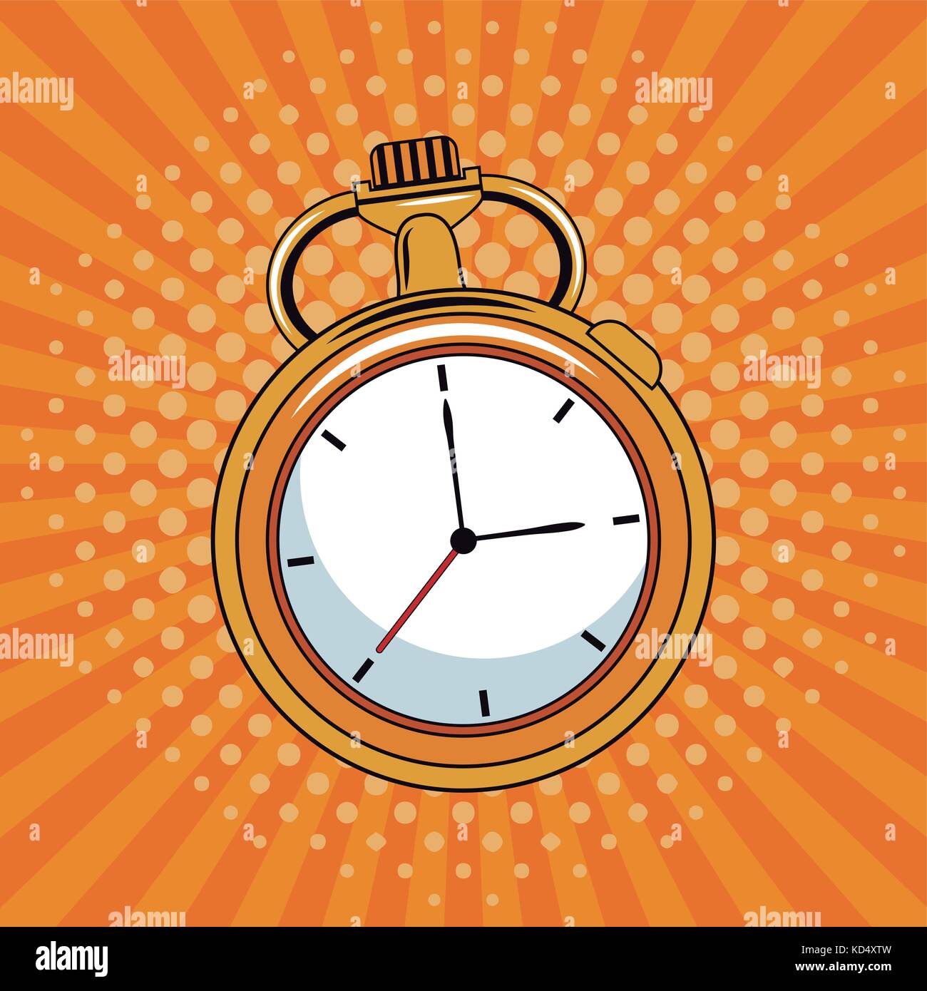 Timer pop art cartoon Stock Vector Image & Art - Alamy