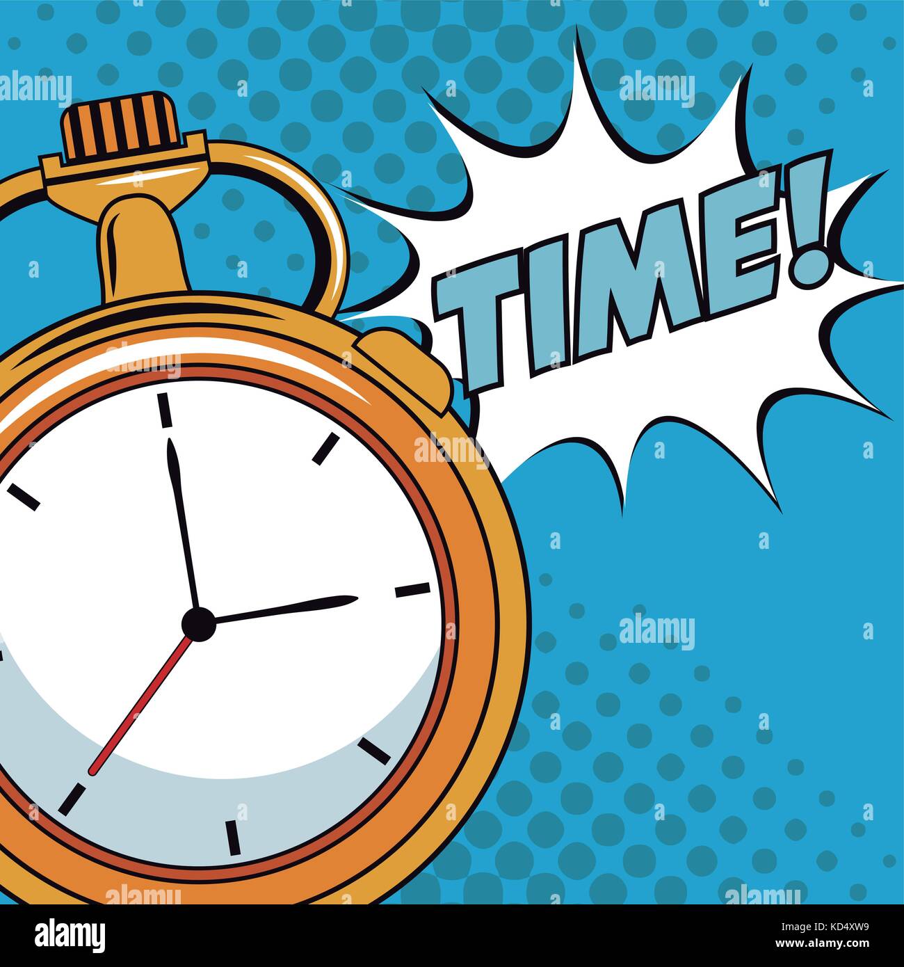 Timer pop art cartoon Stock Vector Image & Art - Alamy