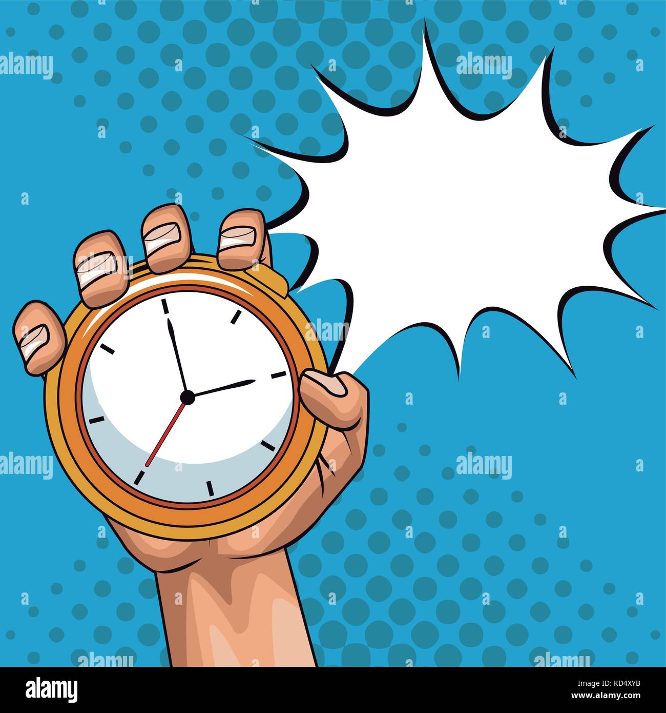 Timer pop art cartoon Stock Vector Image & Art - Alamy
