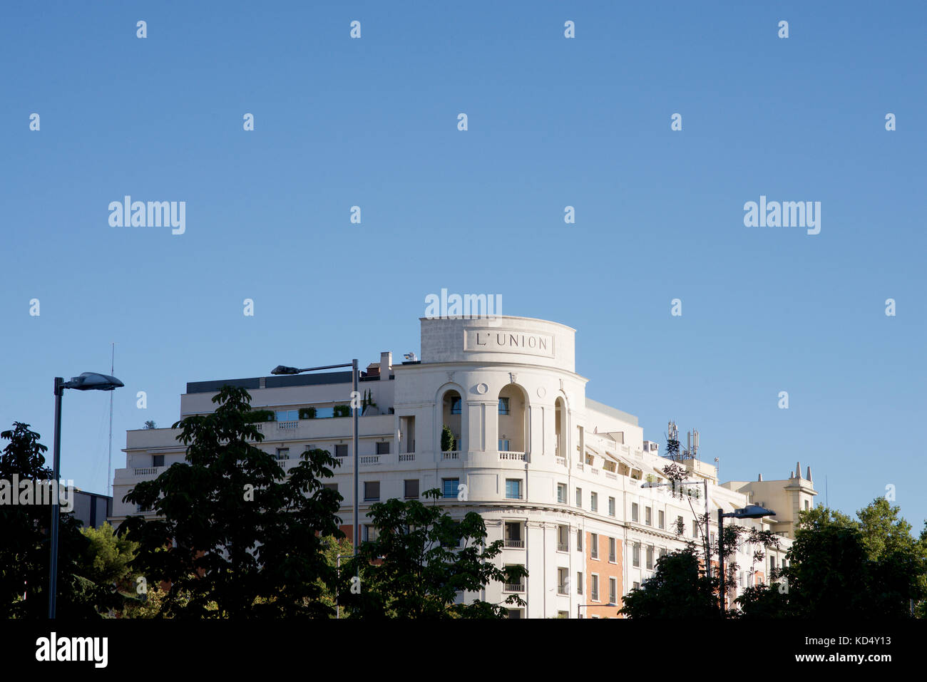 L'Union building in Madrid, Spain Stock Photo - Alamy