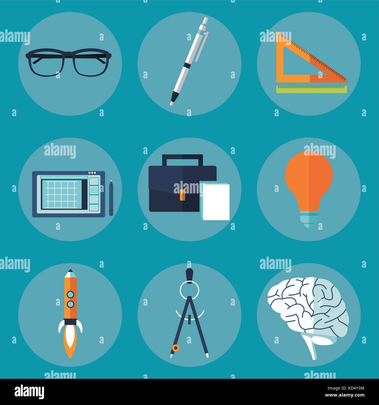 Creative multimedia ideas icons Stock Vector Image & Art - Alamy