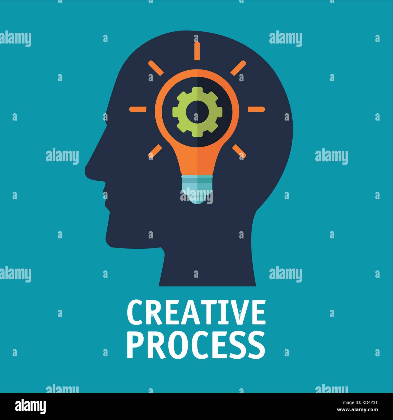 Creative process design Stock Vector Image & Art - Alamy