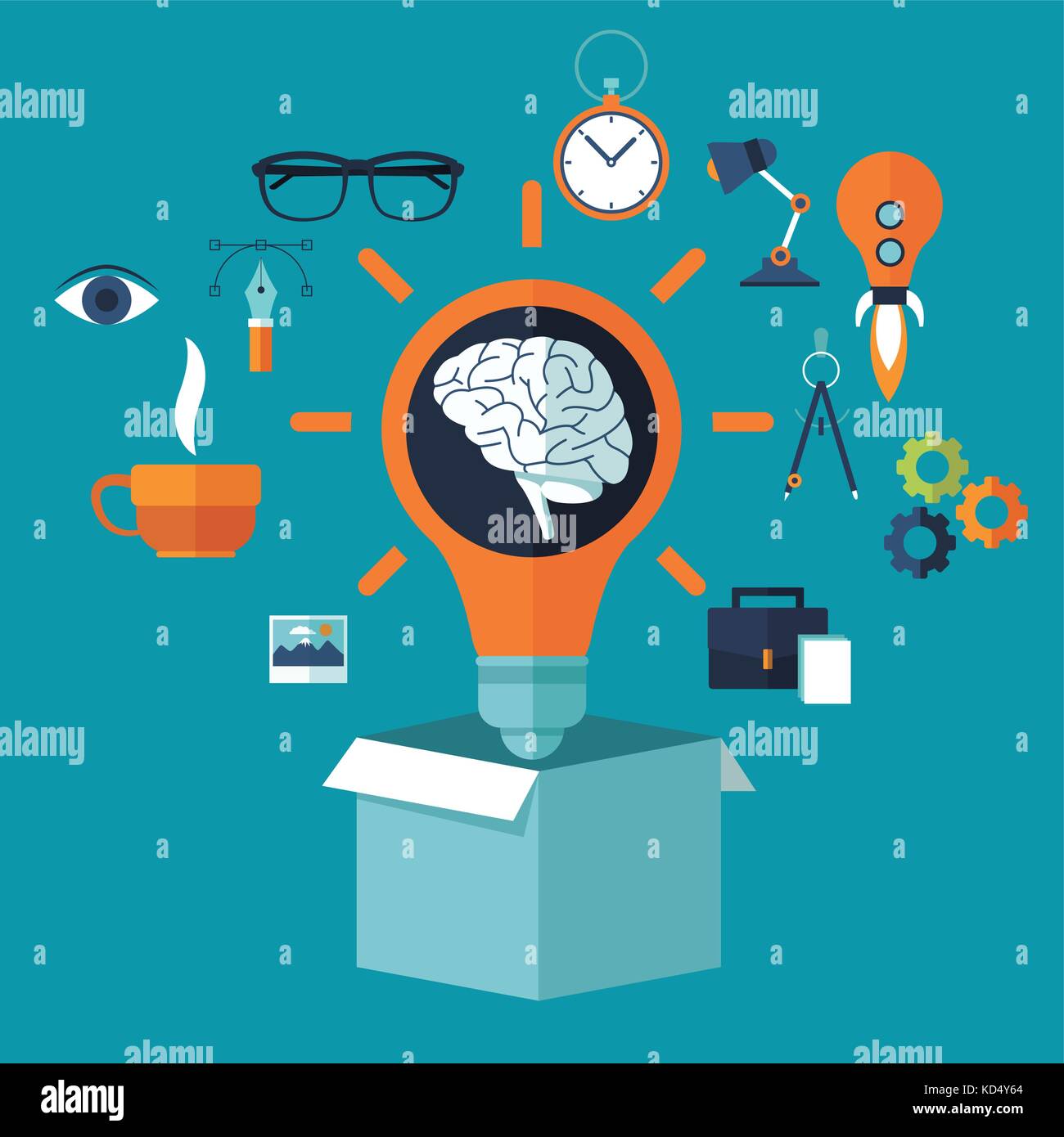 Creative multimedia ideas icons Stock Vector Image & Art - Alamy