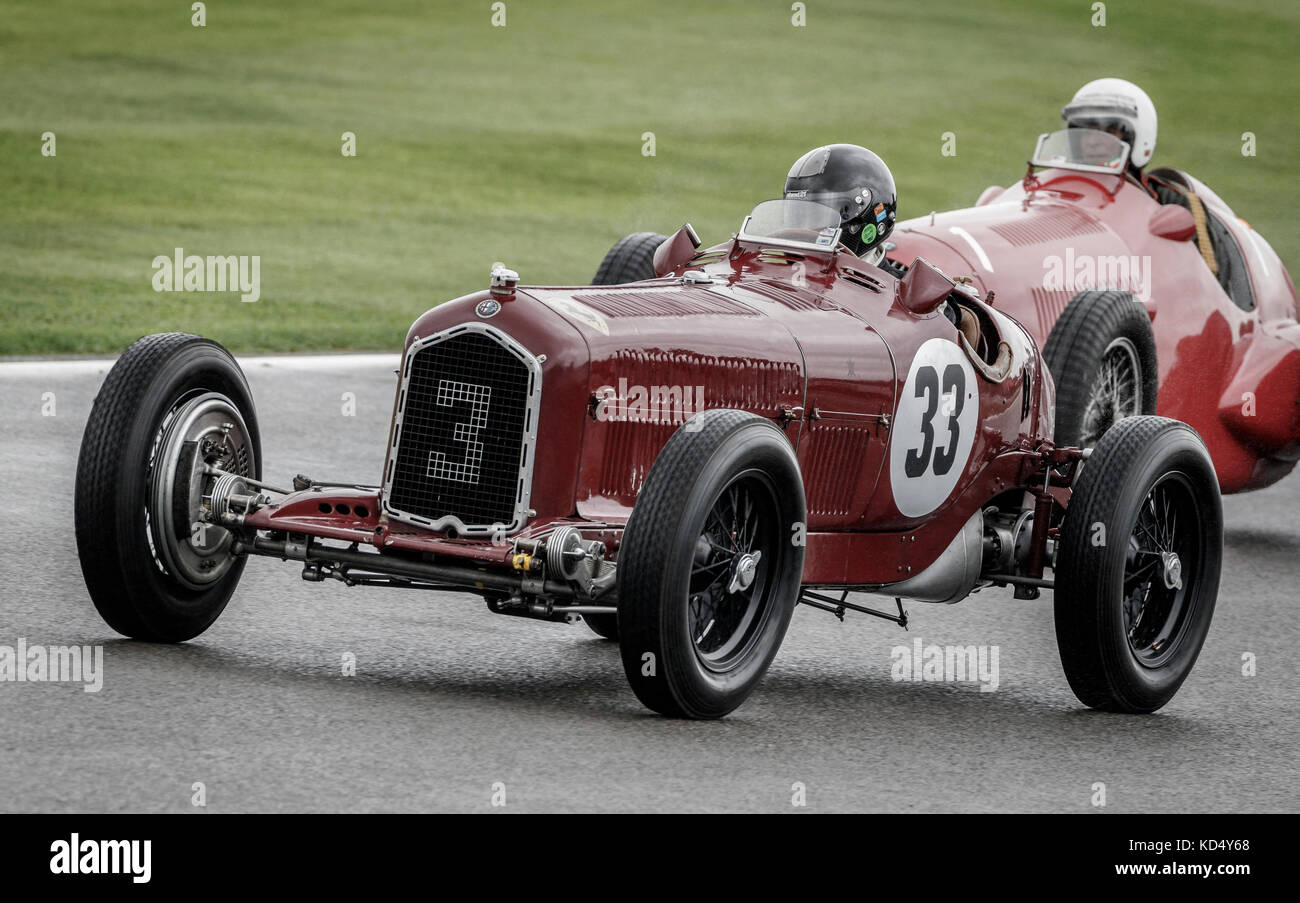 1934 Alfa Romeo Tipo B with driver Stephan Rettenmaier during the ...
