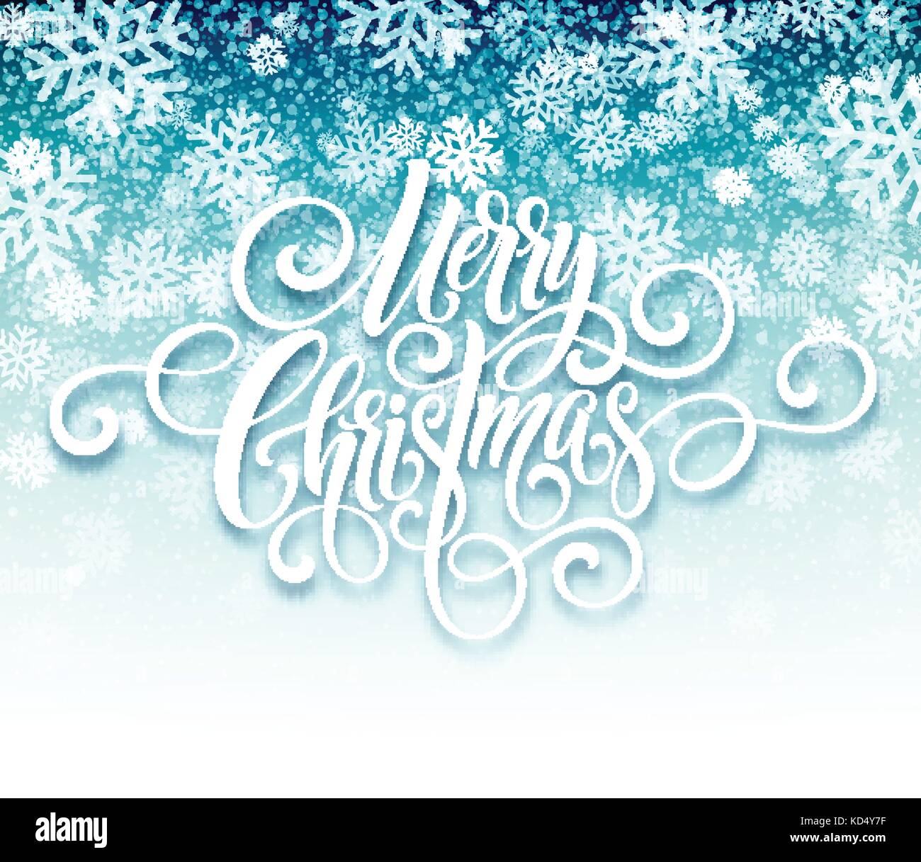 Merry Christmas handwriting script lettering. Christmas greeting ...
