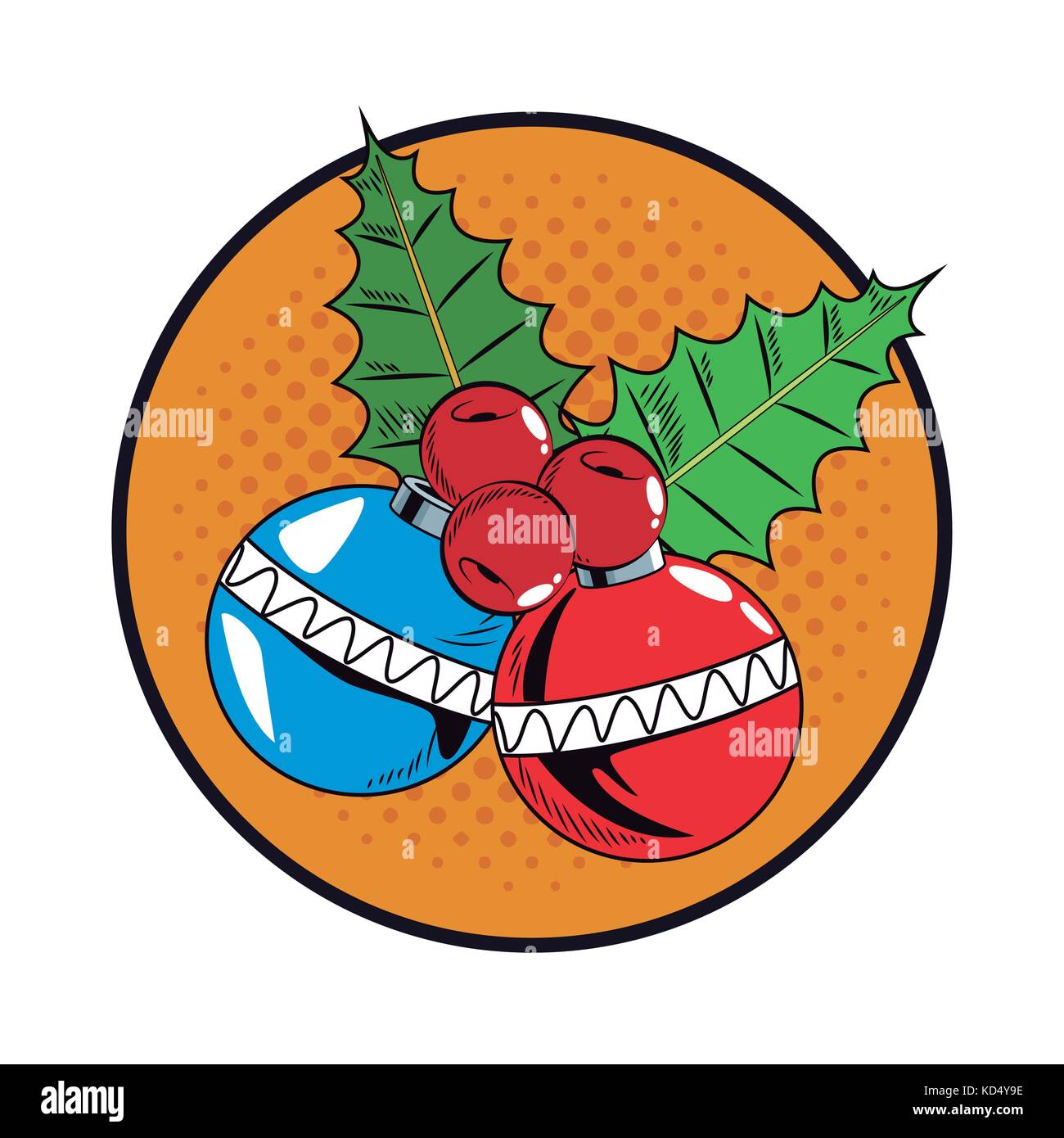 Decorative balls Christmas pop art Stock Vector Image & Art - Alamy