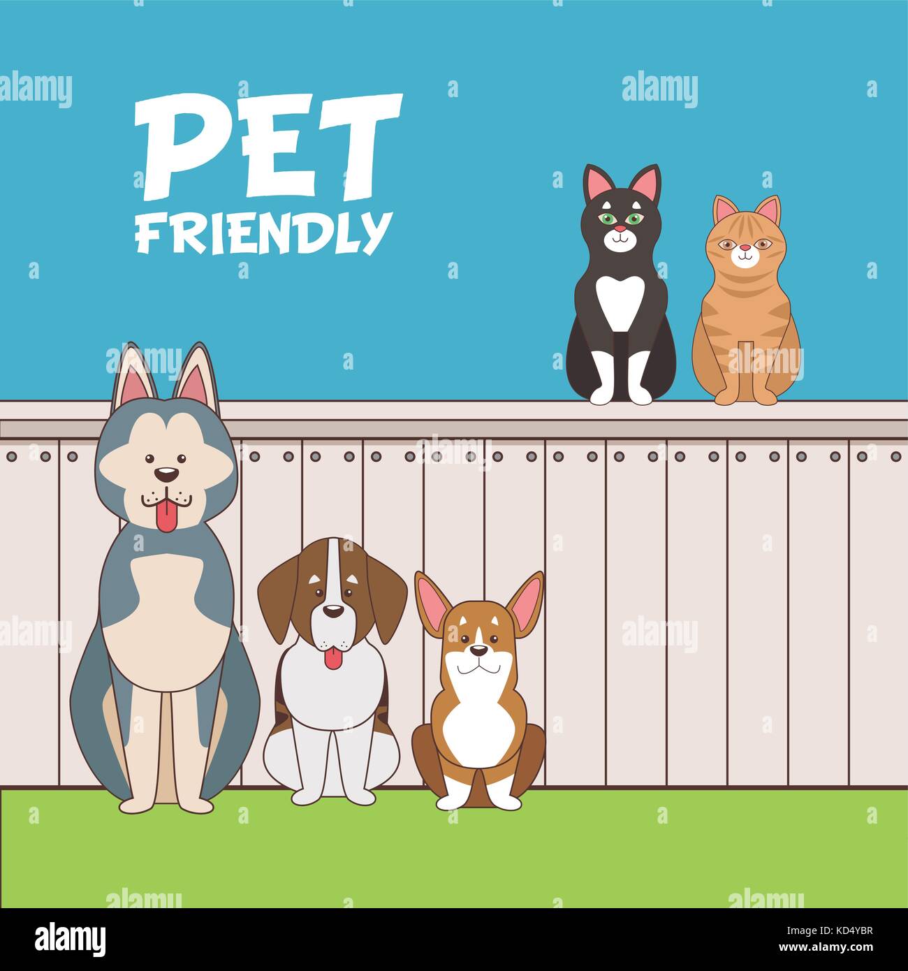 Pet friendly cartoon Stock Vector Image & Art - Alamy