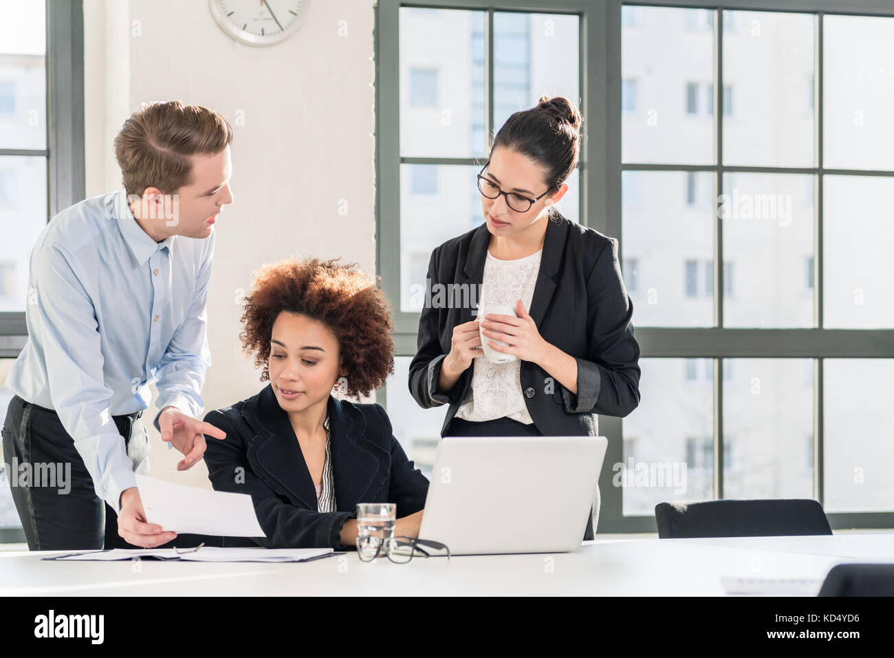 Here to help colleague hi-res stock photography and images - Alamy