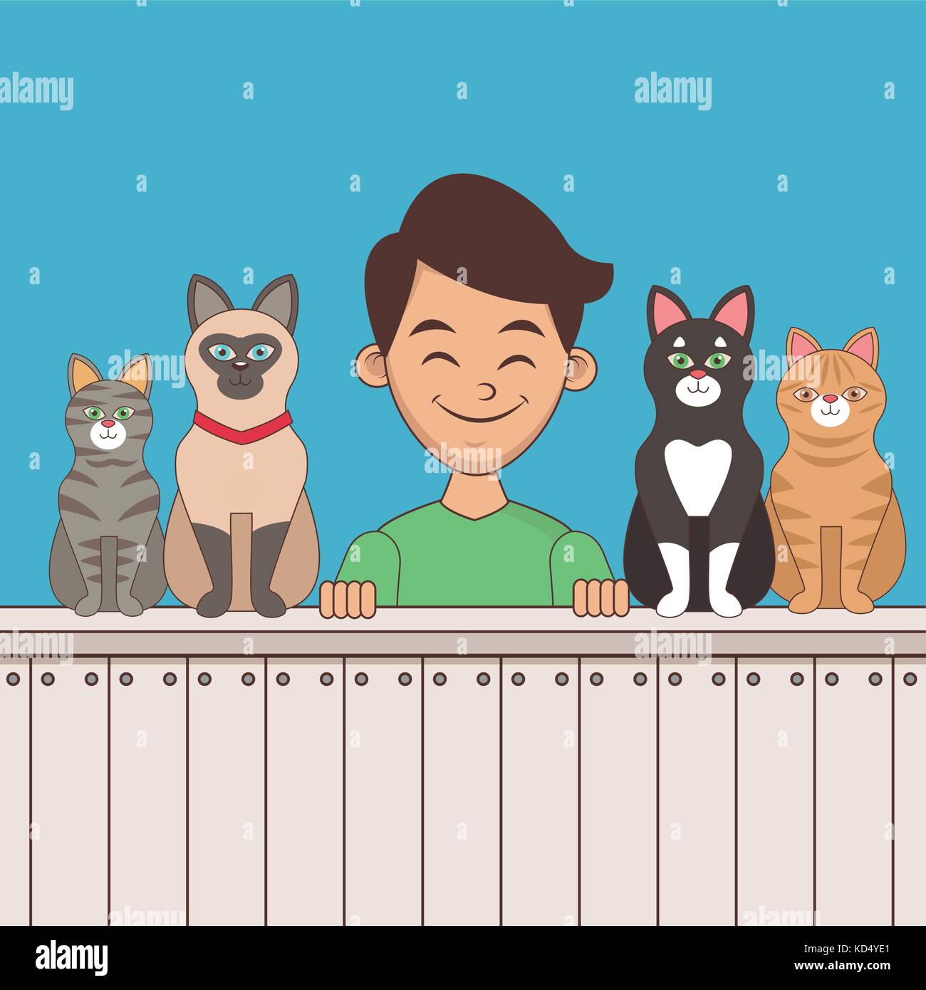 Boy cats Stock Vector Images - Alamy