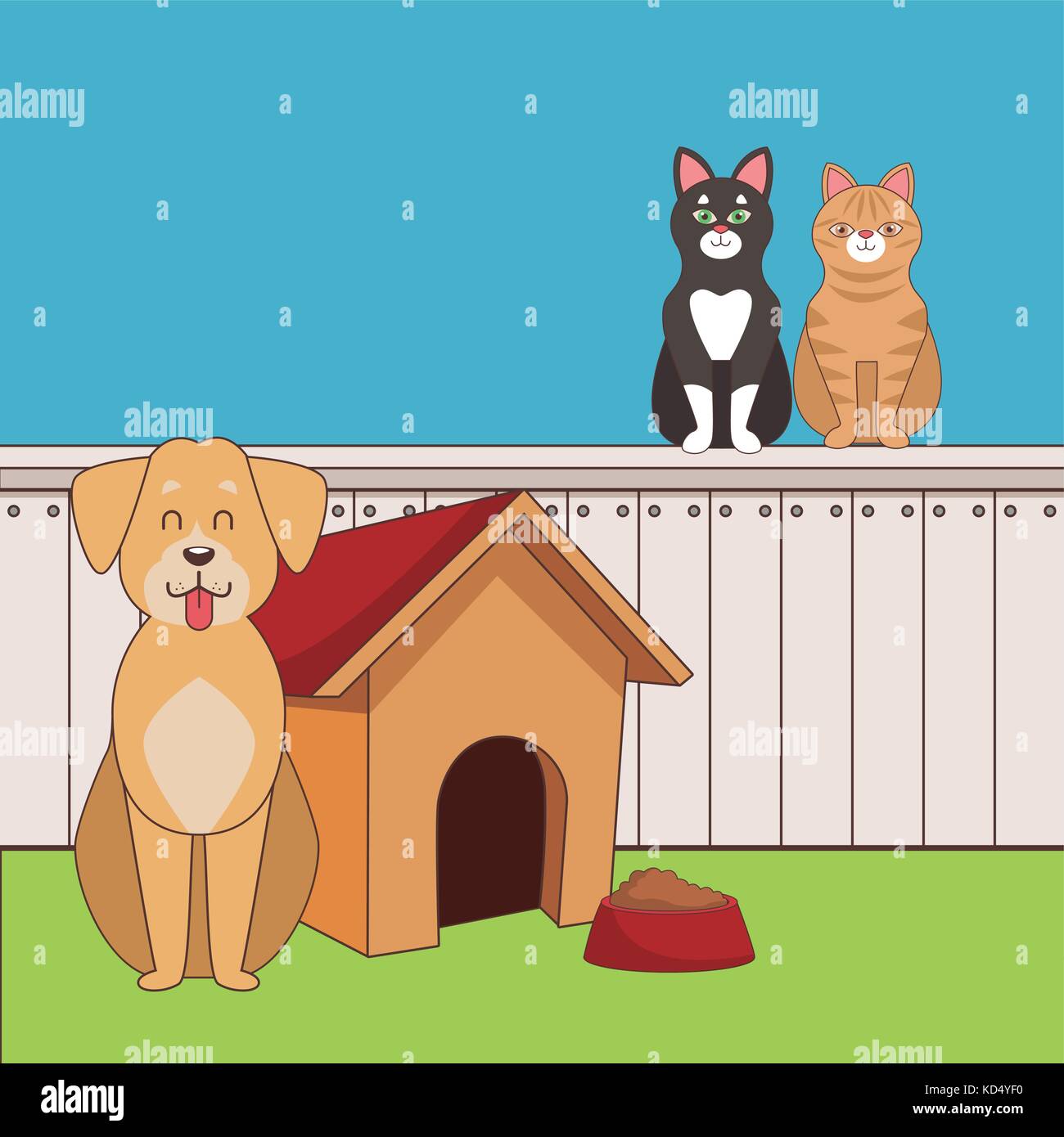 Cute pets cartoon Stock Vector Image & Art - Alamy