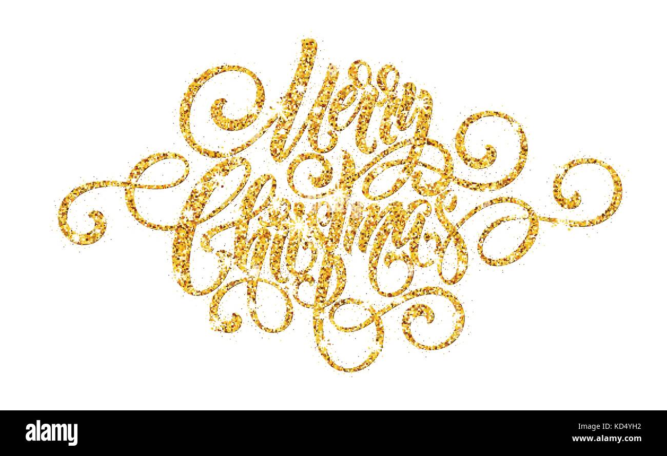 Merry Christmas Gold Png