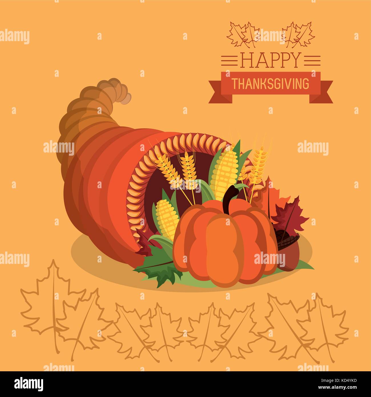 Happy thanksgiving card Stock Vector Image & Art - Alamy