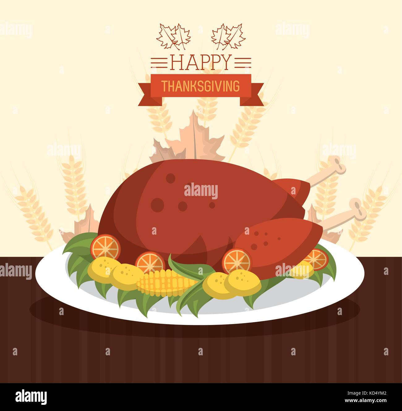 Happy thanksgiving card Stock Vector Image & Art - Alamy