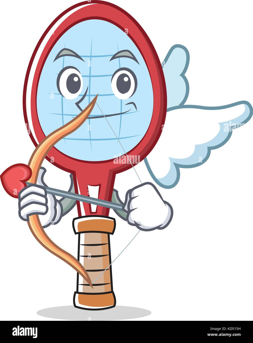 Cupid tennis racket character cartoon Stock Vector Image & Art - Alamy