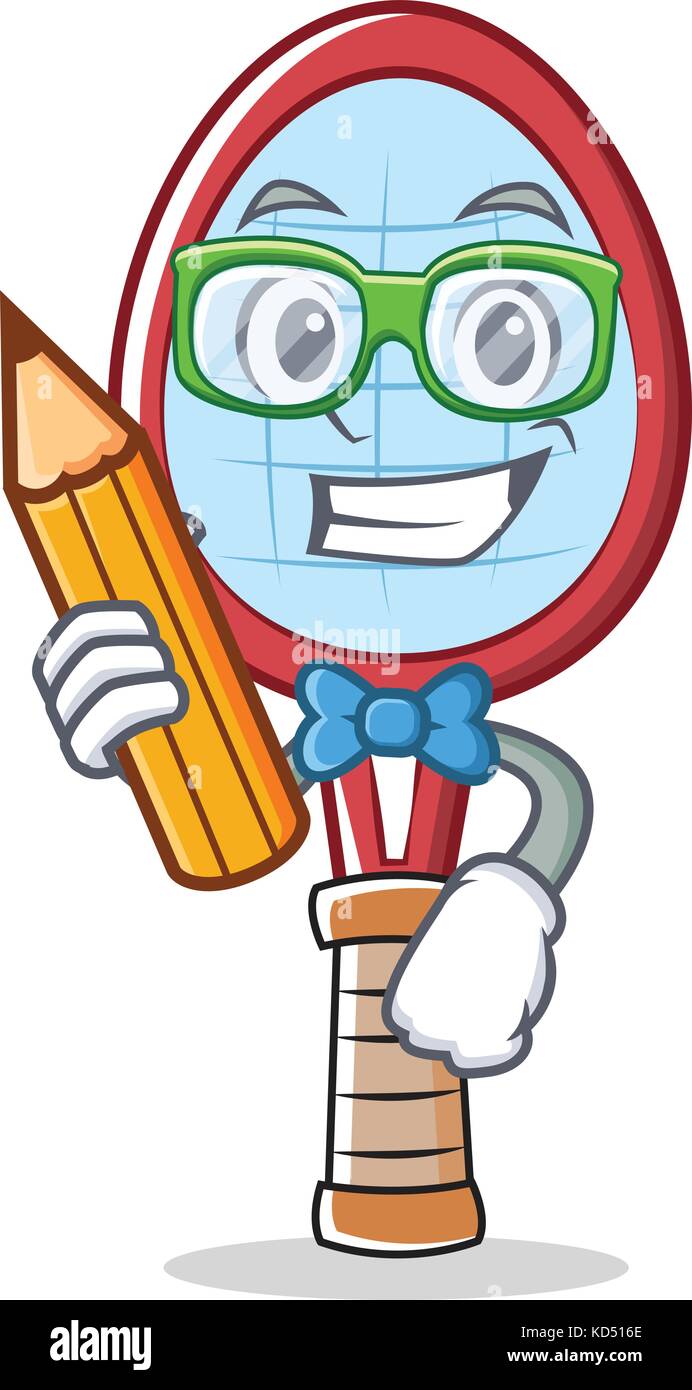 Student tennis racket character cartoon Stock Vector Image & Art - Alamy