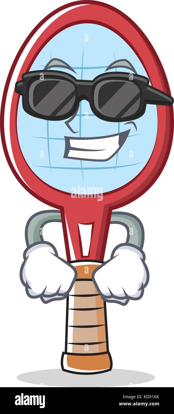 Super cool tennis racket character cartoon Stock Vector Image & Art - Alamy
