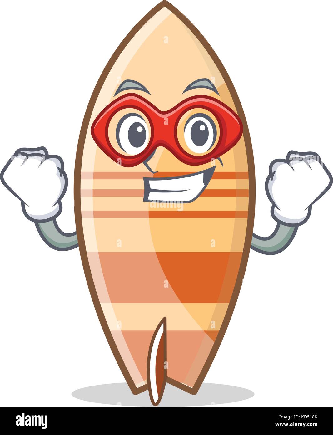 Super hero surfboard character cartoon style Stock Vector Image & Art ...