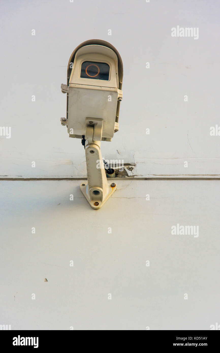 closed circuit camera on white background Stock Photo - Alamy