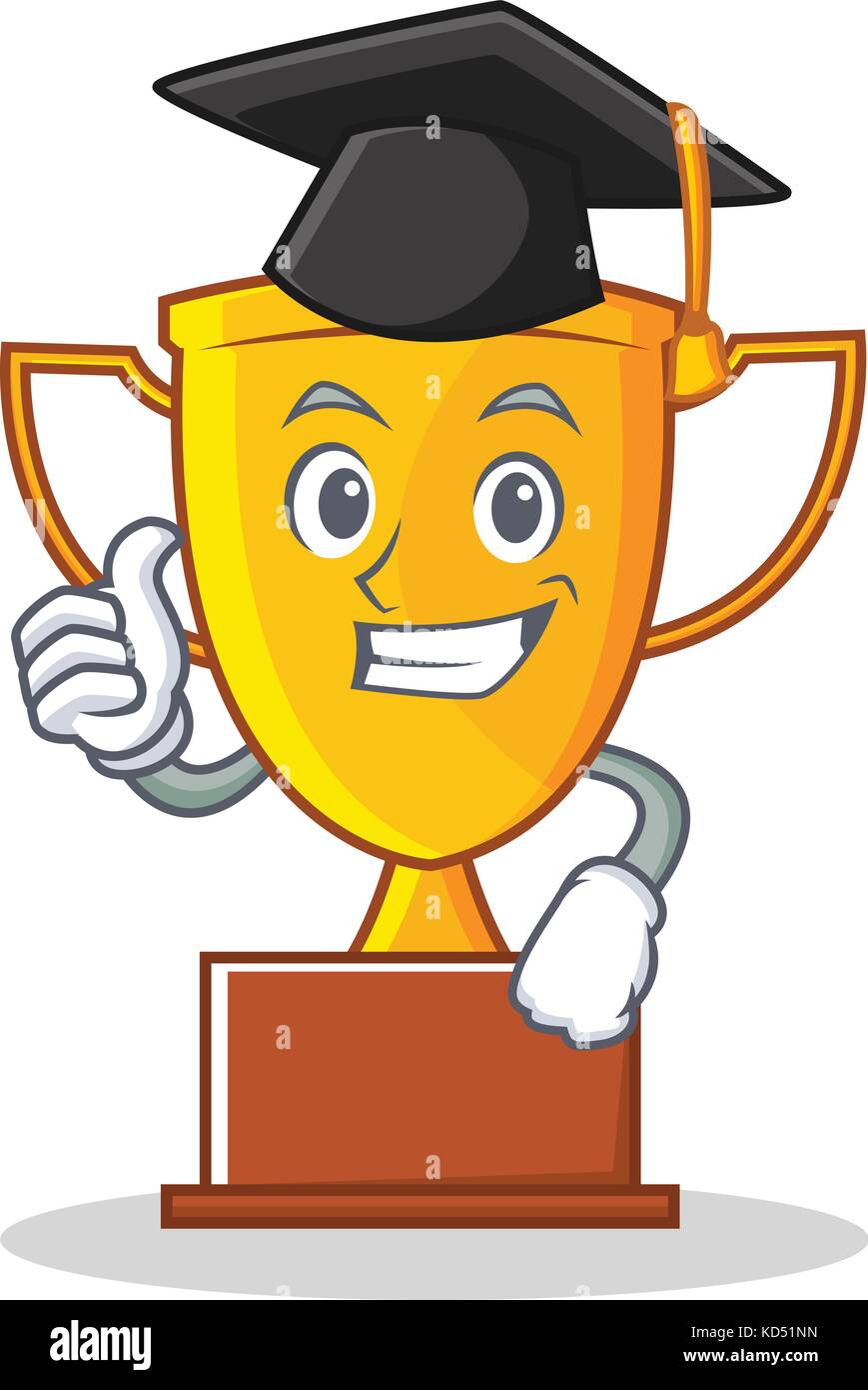 Graduation trophy character cartoon style Stock Vector Image & Art - Alamy