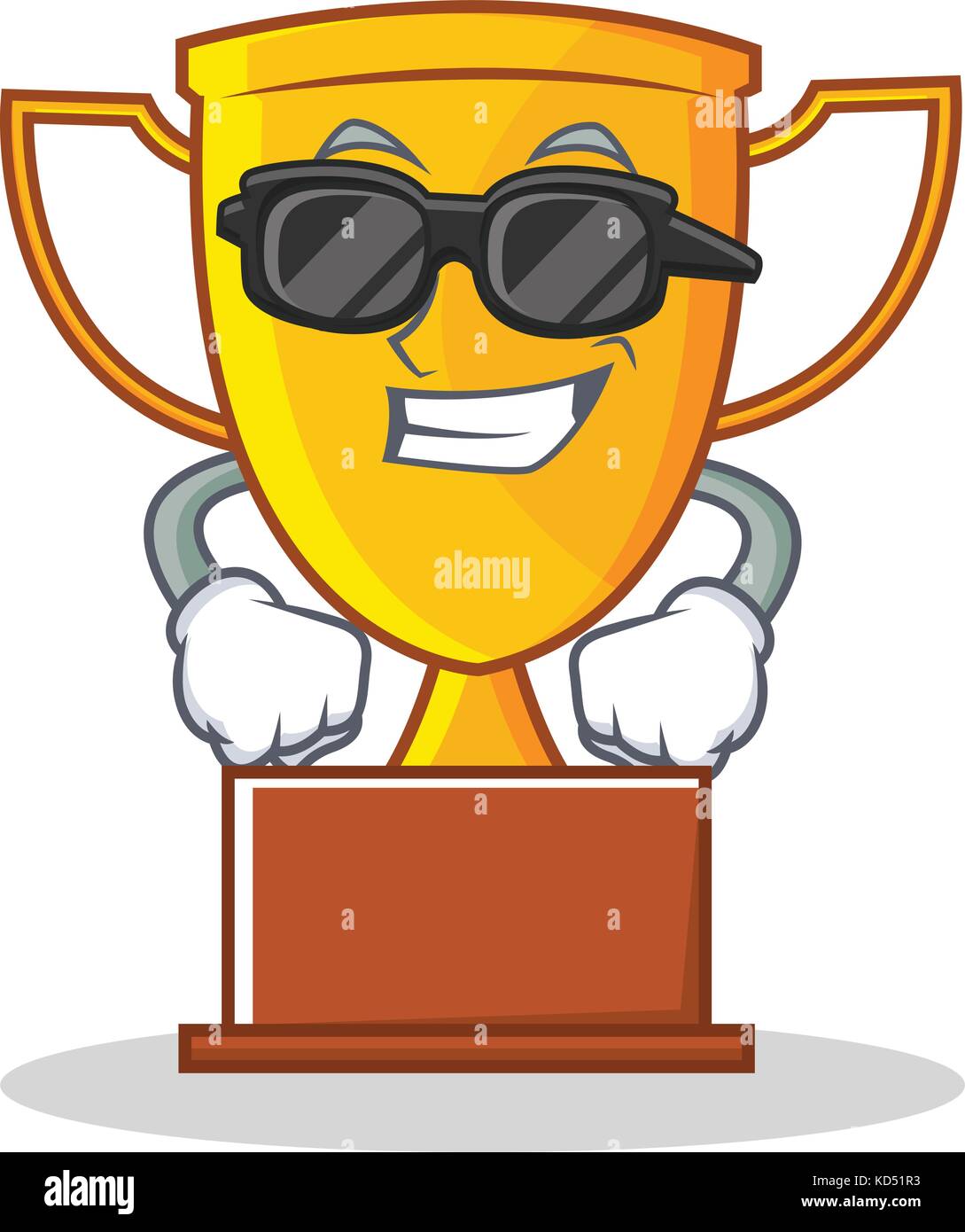 Super cool trophy character cartoon style Stock Vector Image & Art - Alamy