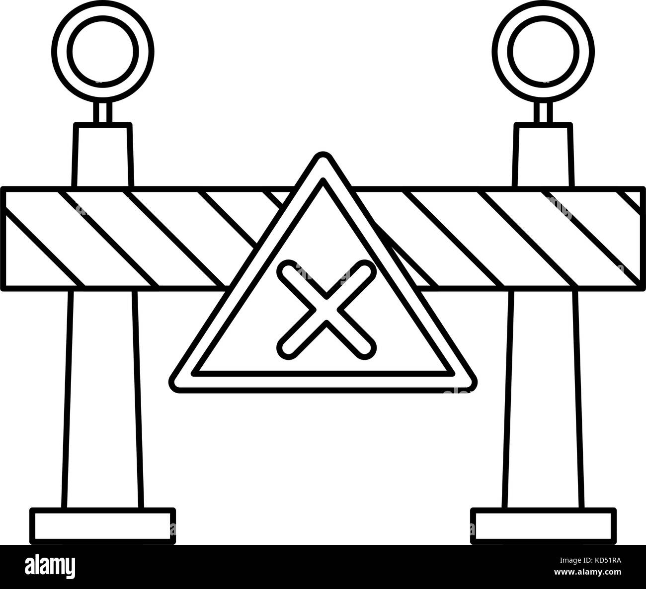 Roadblock concept Black and White Stock Photos & Images - Alamy