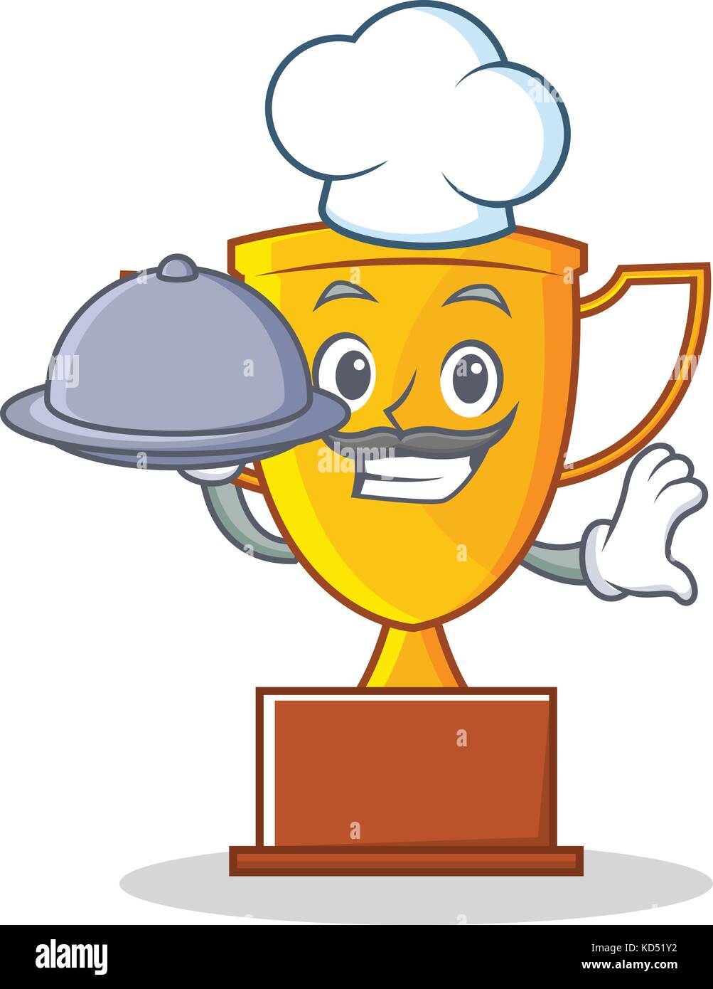 Chef trophy character cartoon style Stock Vector Image & Art - Alamy