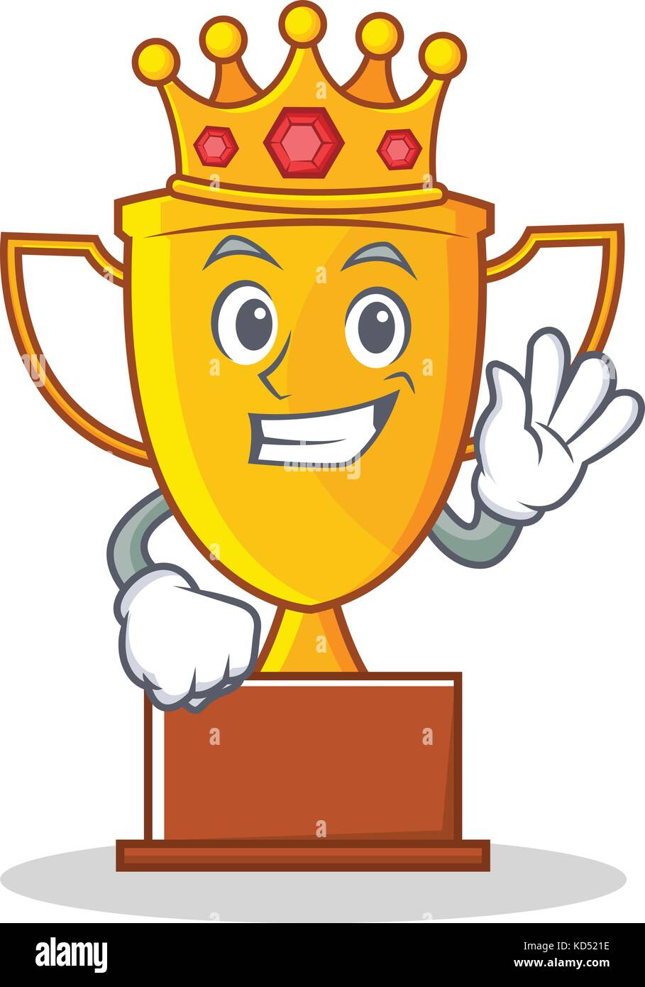 King trophy character cartoon style Stock Vector Image & Art - Alamy