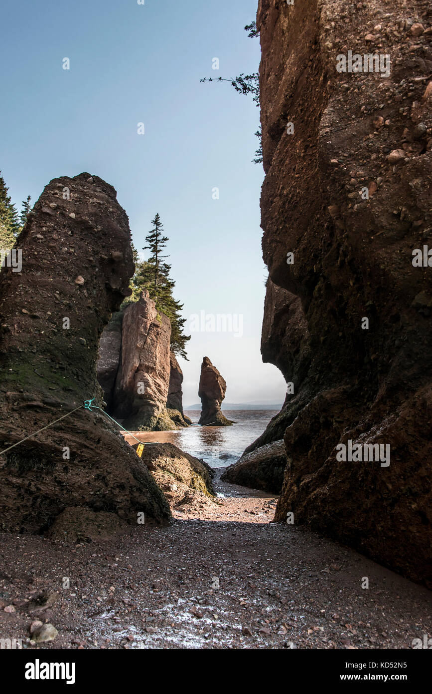 The famous Hopewell Rocks geologigal formations at low tide biggest ...