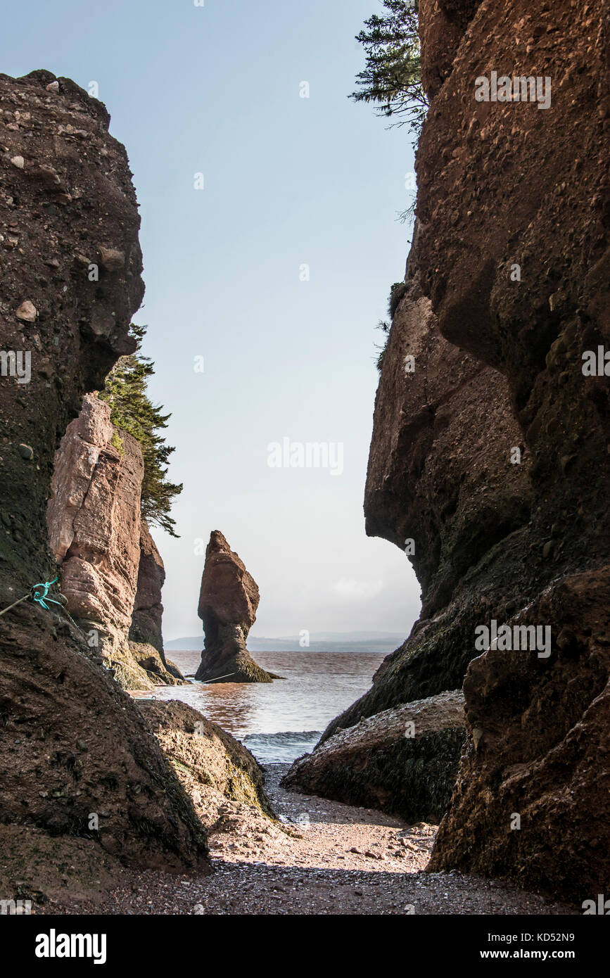 The famous Hopewell Rocks geologigal formations at low tide biggest ...