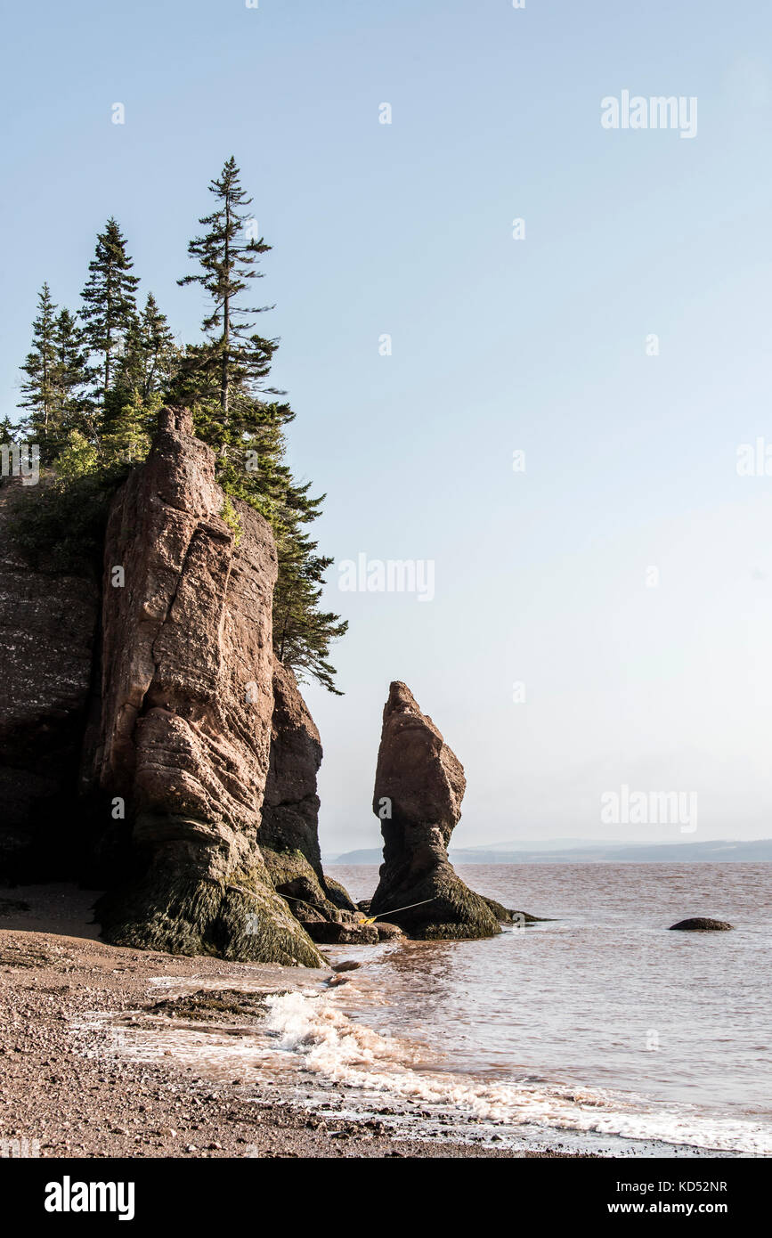 The famous Hopewell Rocks geologigal formations at low tide biggest ...