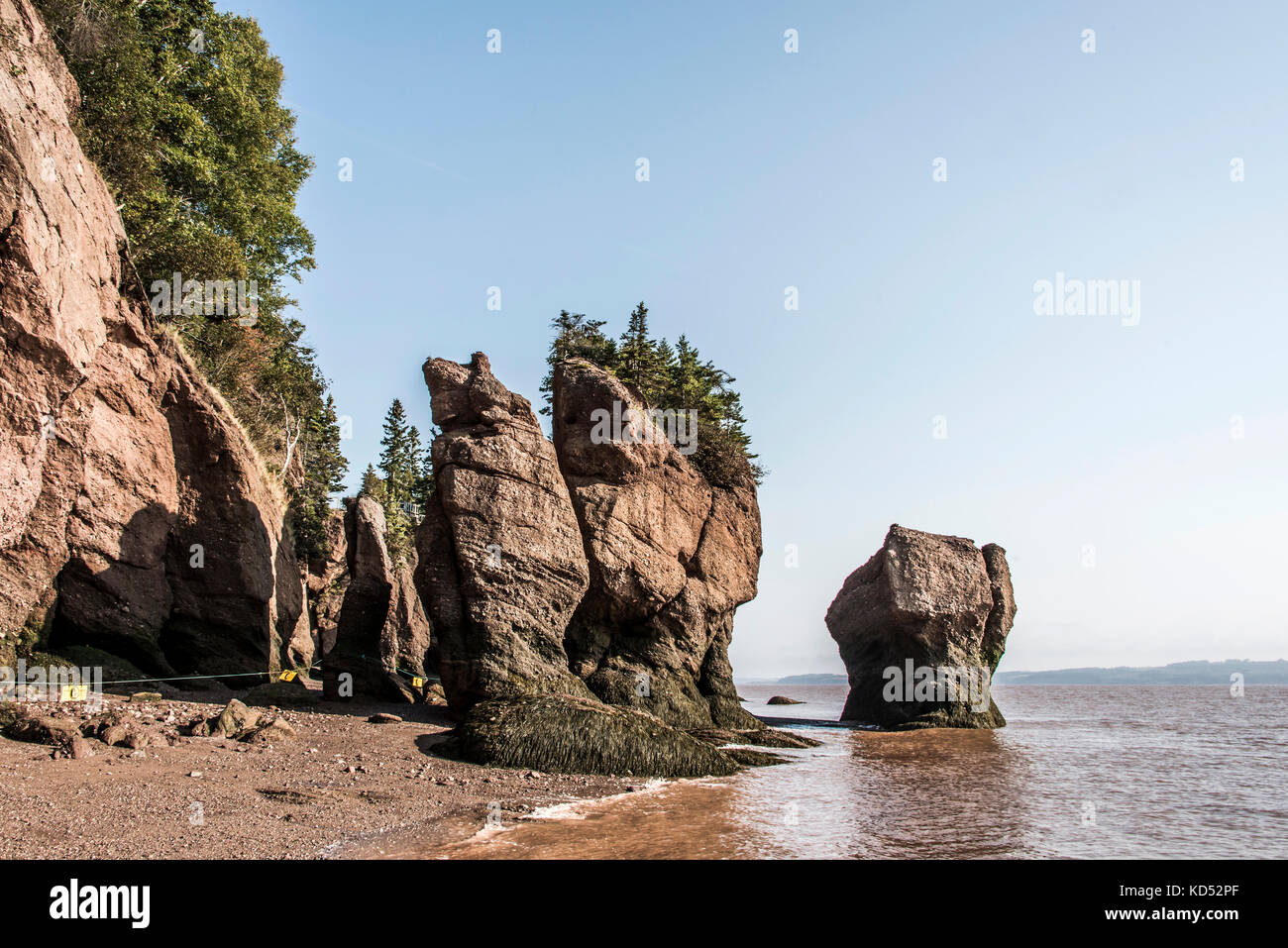 The famous Hopewell Rocks geologigal formations at low tide biggest ...