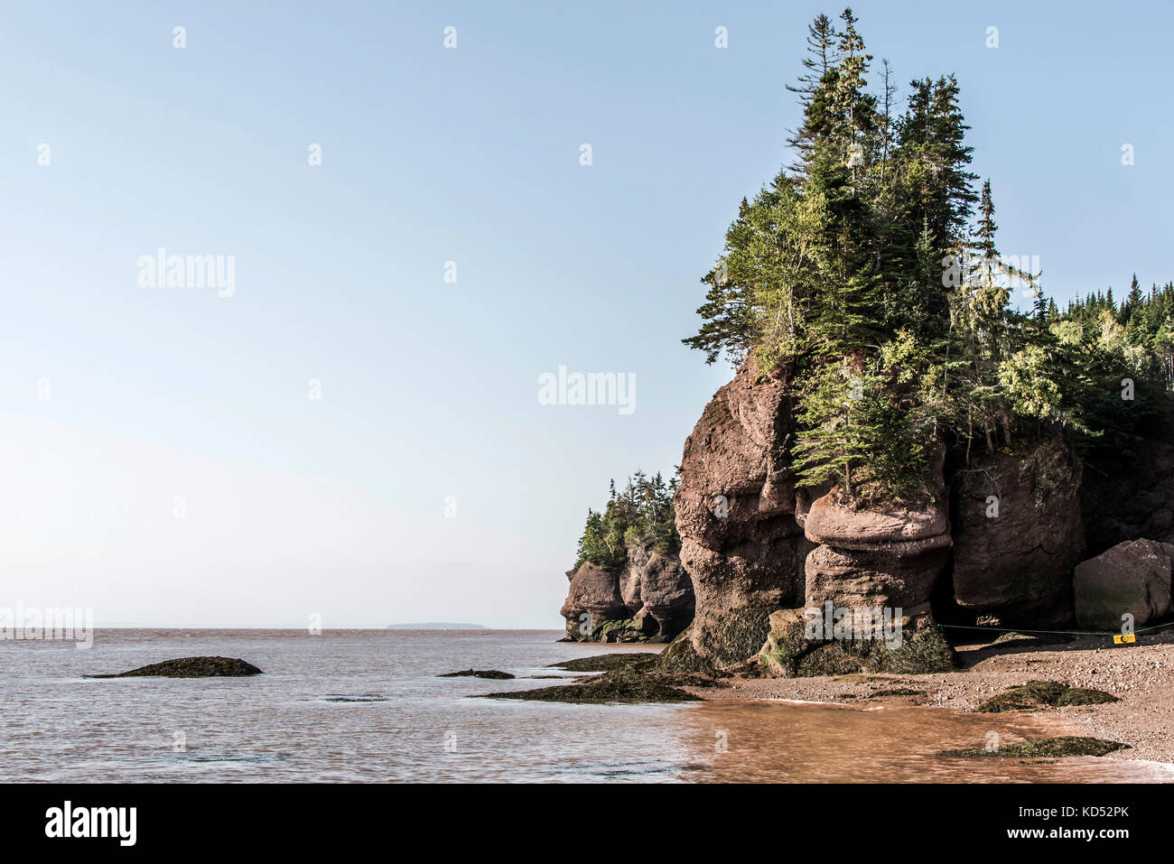 The famous Hopewell Rocks geologigal formations at low tide biggest ...