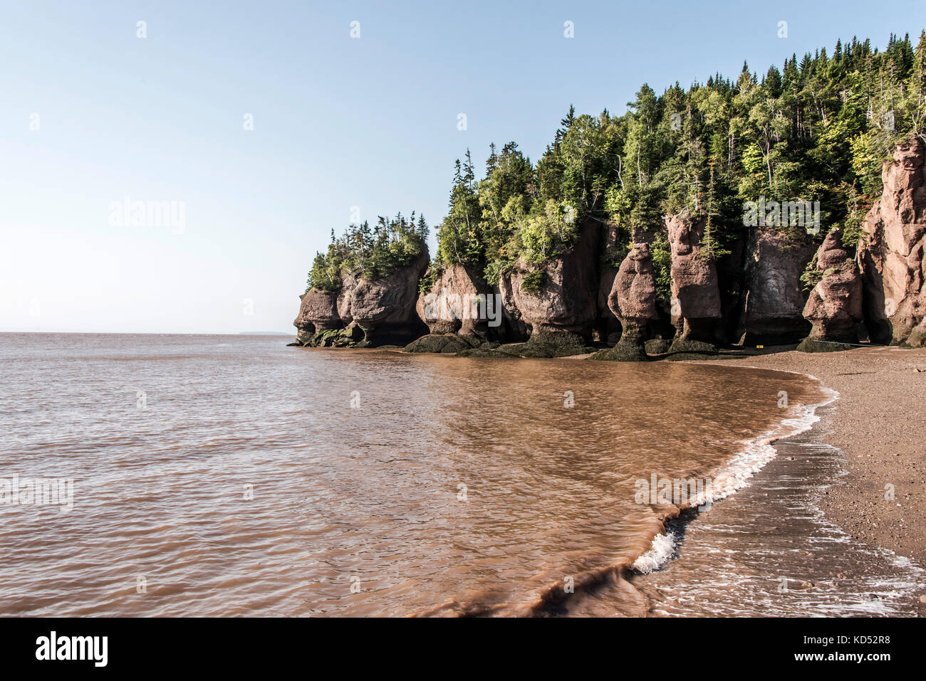The famous Hopewell Rocks geologigal formations at low tide biggest ...