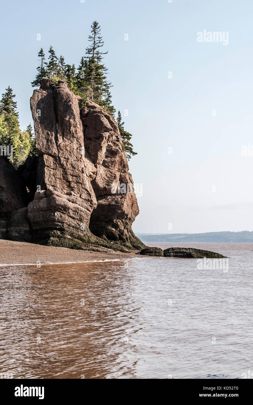 The famous Hopewell Rocks geologigal formations at low tide biggest ...