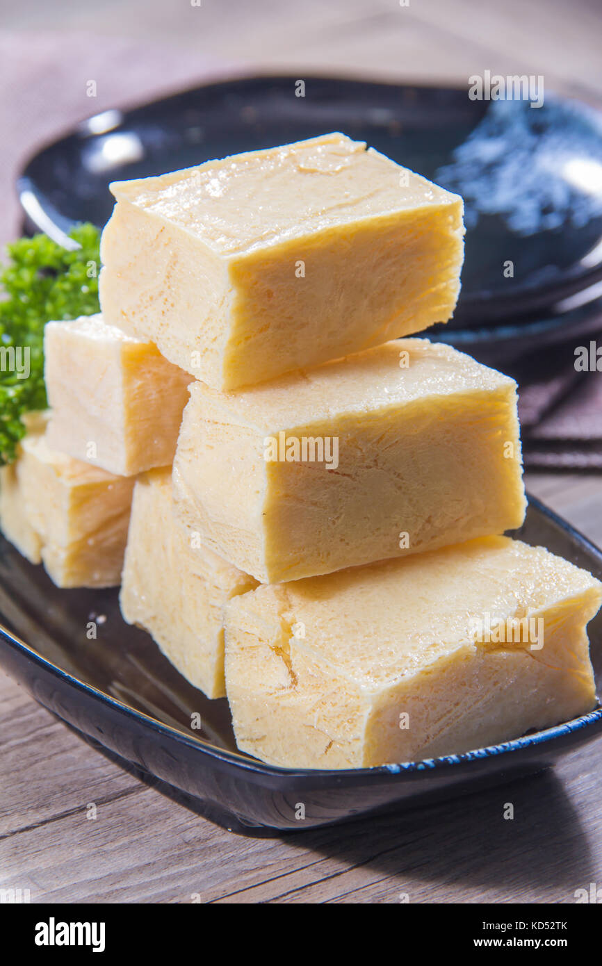 bean curd cuisine Stock Photo - Alamy