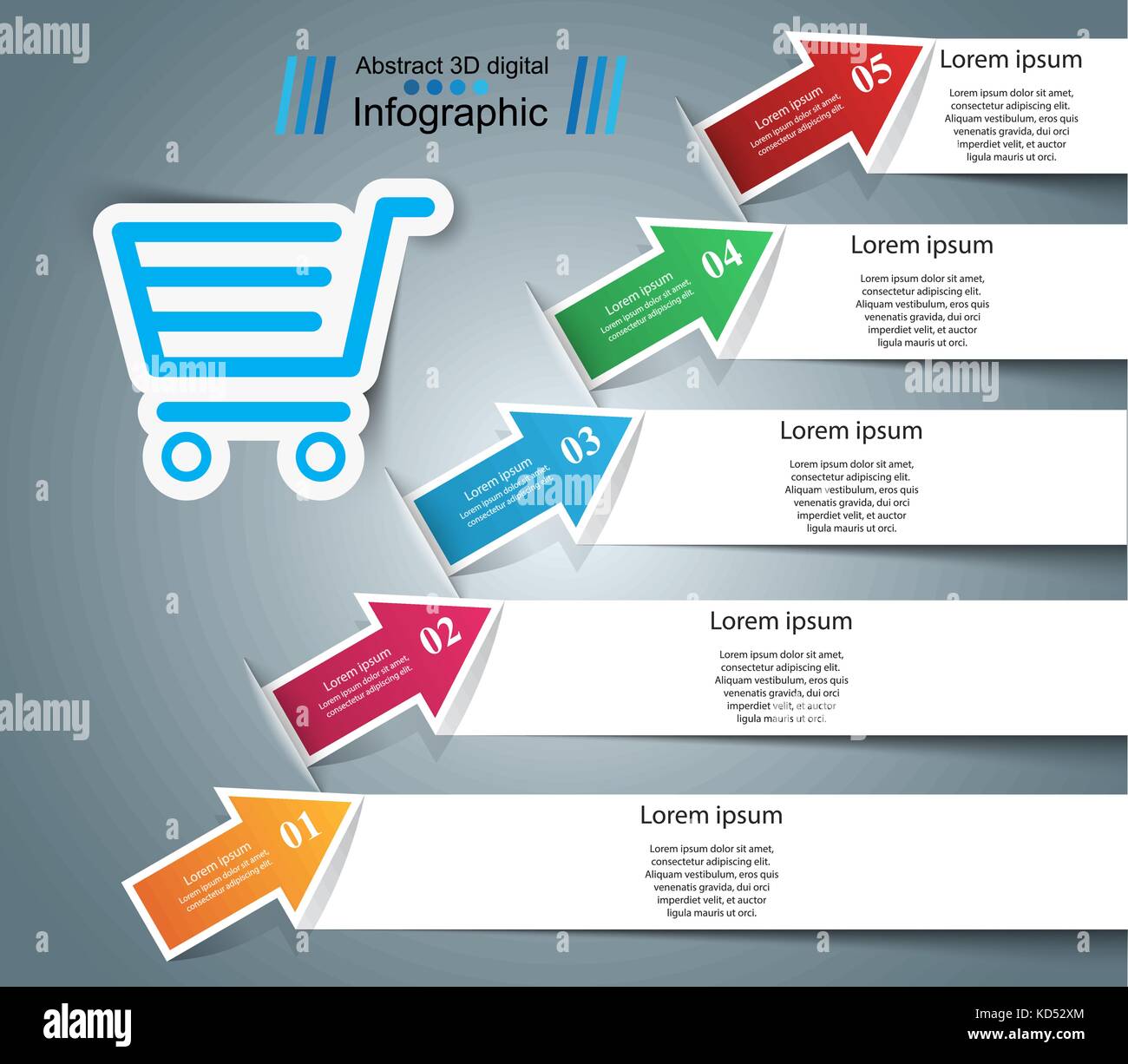 Busines infographic. Cart icon Stock Vector Image & Art - Alamy