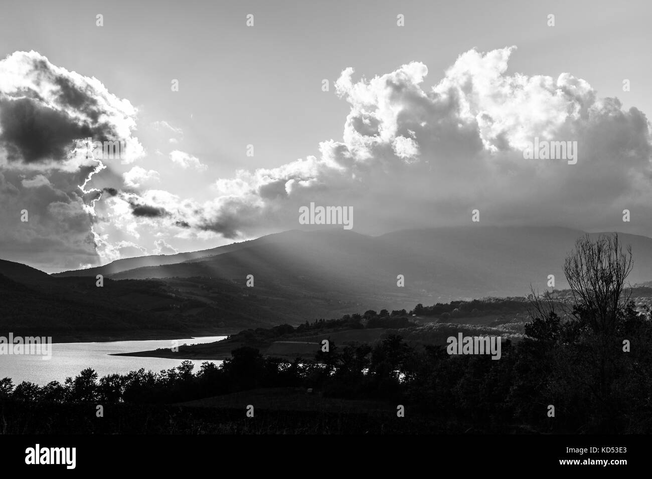 Reflecting sun rays Black and White Stock Photos & Images - Alamy