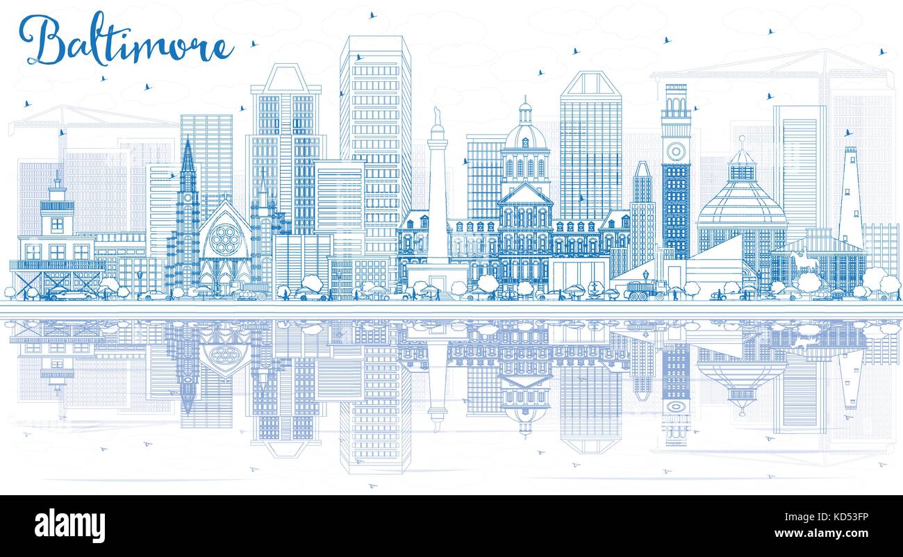 Baltimore skyscraper Stock Vector Images - Alamy