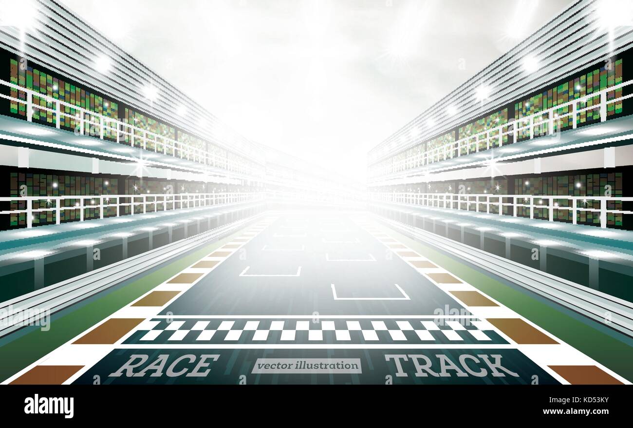 Racetrack crowd Stock Vector Images - Alamy