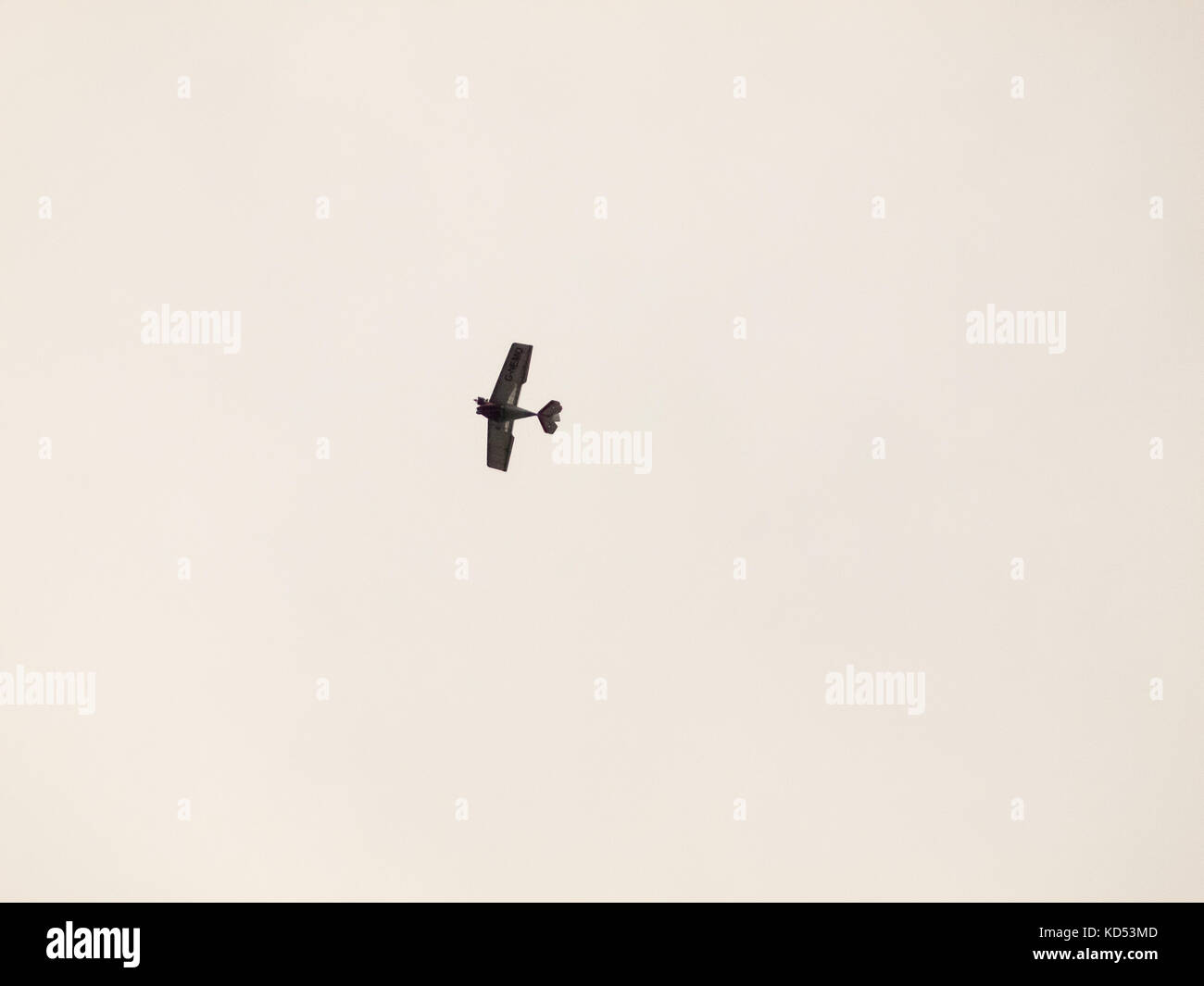 Small plane grey sky hi-res stock photography and images - Alamy