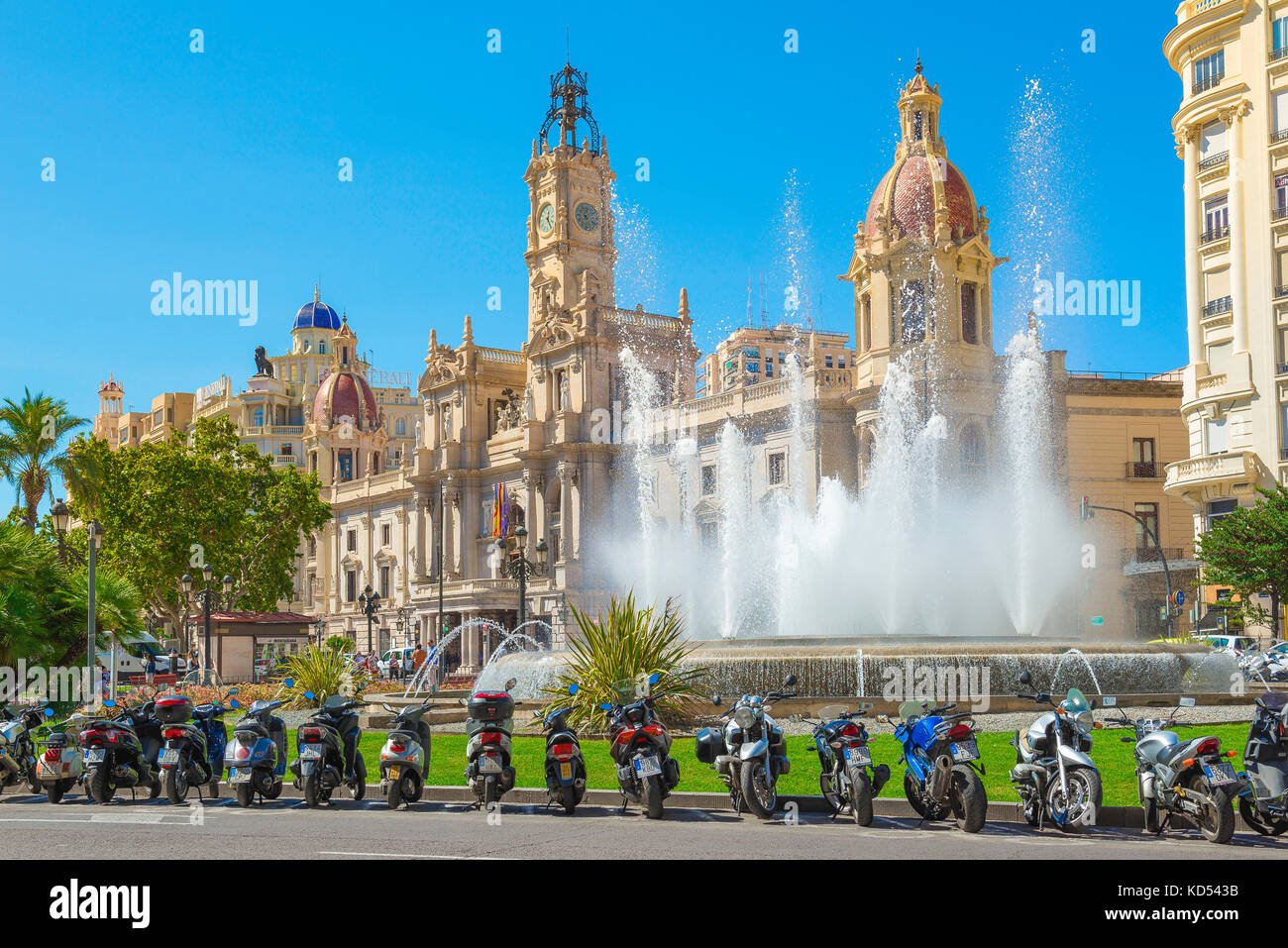 Town hall of valencia hi-res stock photography and images - Alamy