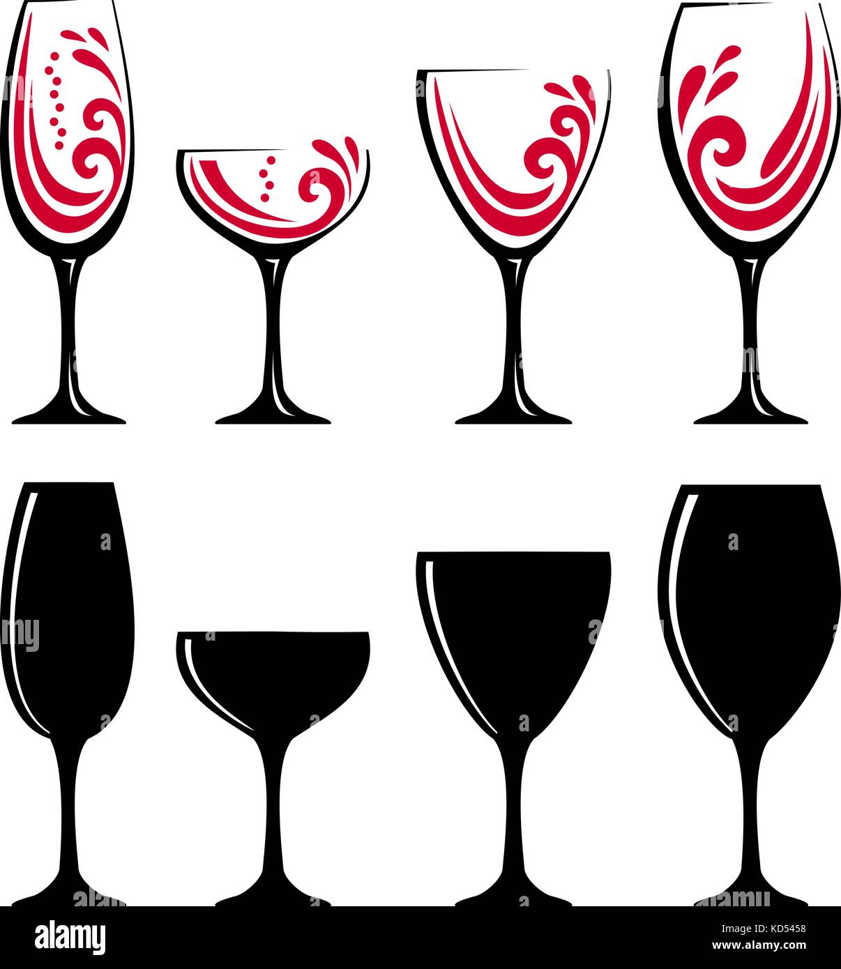 Cold red wine on Stock Vector Images - Alamy