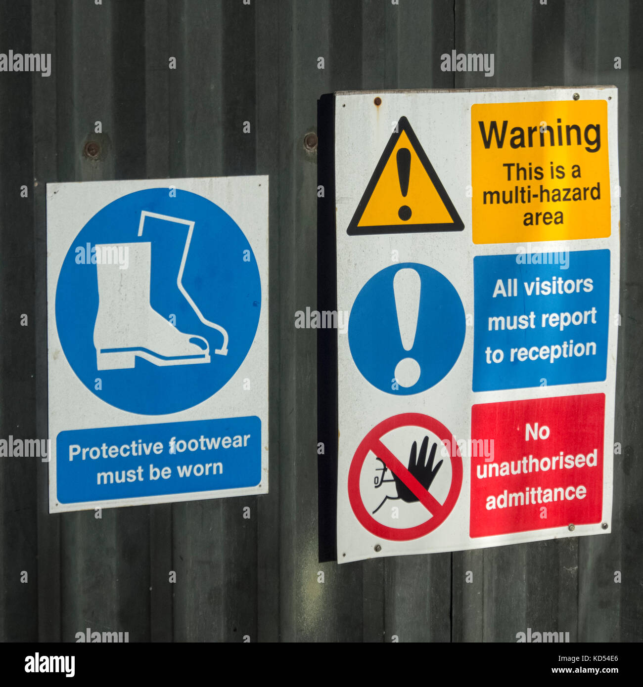 Hazard Signs High Resolution Stock Photography and Images - Alamy